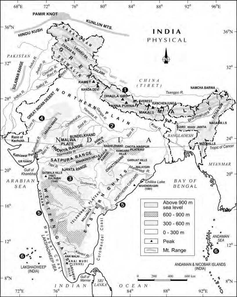 Structure and Physiography Class 11 Geography Chapter 2 Notes NCERT ...
